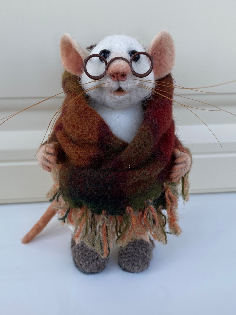 Needle Felted Granny Mouse Art Doll, Soft Sculpture - Etsy UK