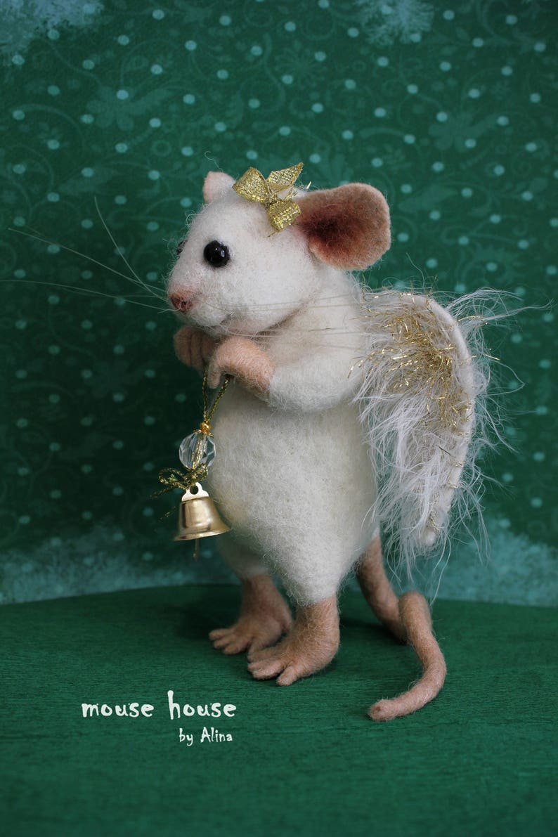 Engel Figur Maus mit Flügeln Weihnachtsdekoration Nadel | Etsy