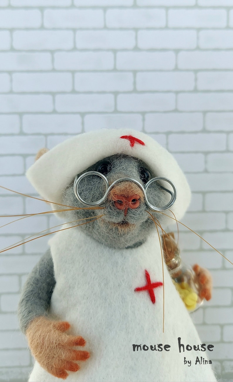 Nurse Mouse Get Well Soon Medical ornament | Etsy