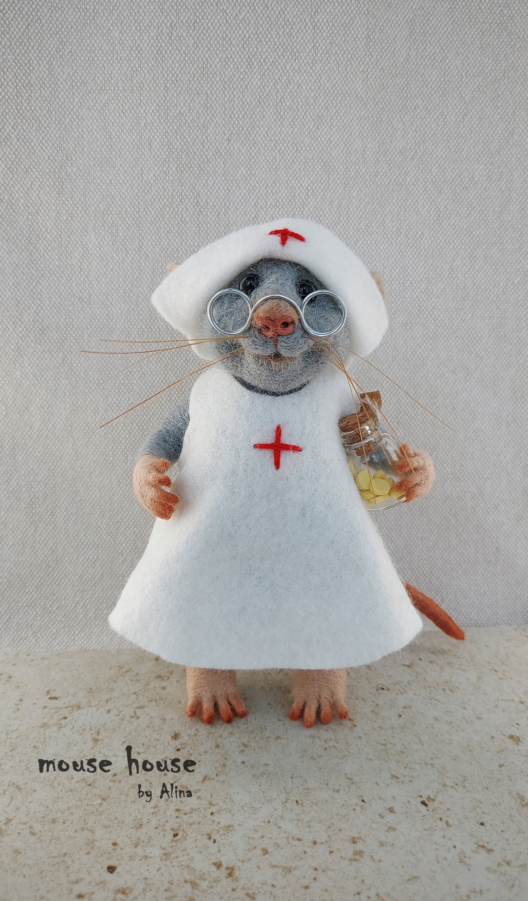 Nurse Mouse Get Well Soon Medical ornament | Etsy