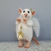 Angel Figurine, Mouse With Wings, Christmas Decoration, Needle Felted ...