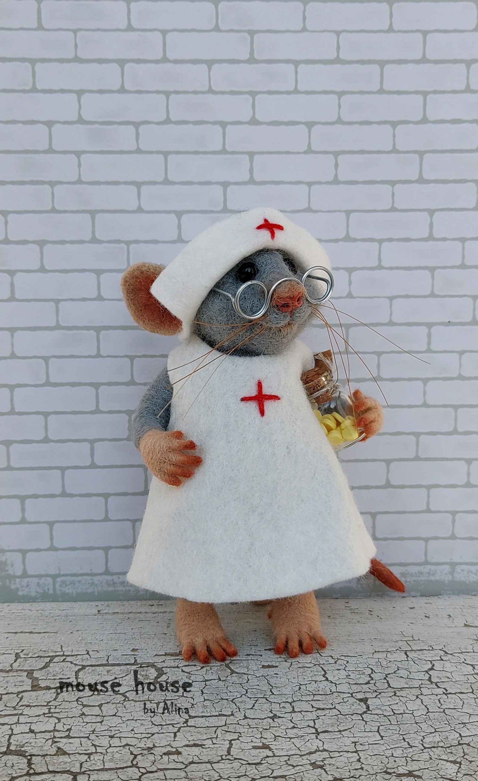 Nurse Mouse Get Well Soon Medical ornament | Etsy