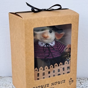 Halloween Witch Mouse With a Magic Wand and a Lantern Needle Felted ...