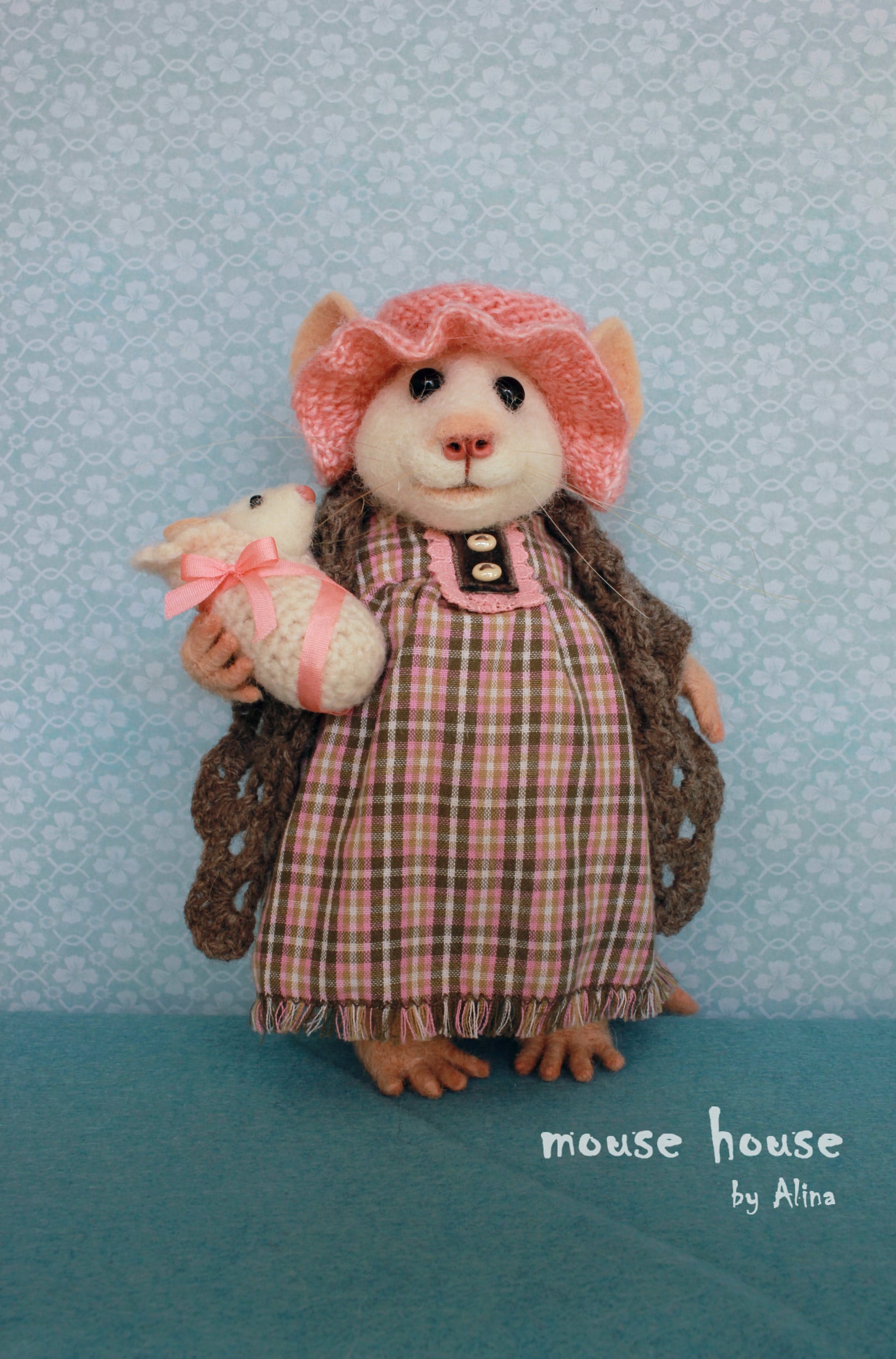 Mouse With a Little Baby Mouse Cool Christmas Gift for | Etsy