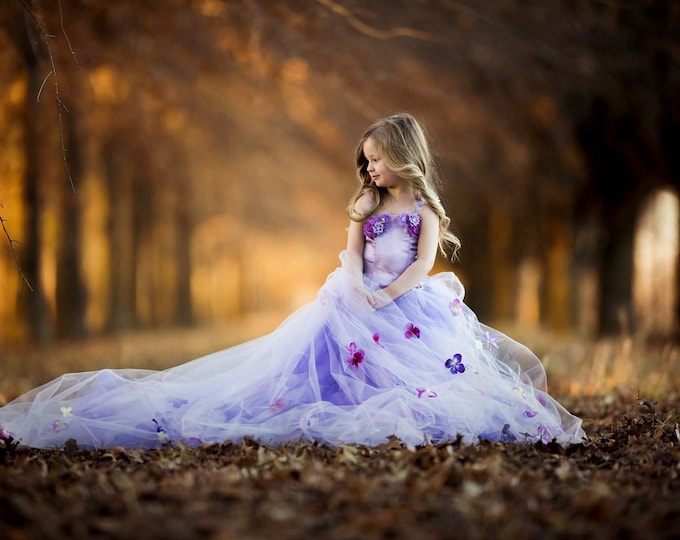 Photoshoot Flowergirl Princess Dress - Etsy