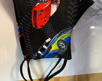 Race Car Mask - Etsy