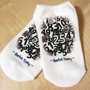IVF Socks, Lucky Beta Day Socks - BFP Socks, Pupo, Beta Numbers, Hcg ...