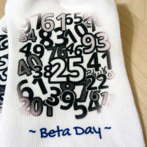 IVF Socks, Lucky Beta Day Socks - BFP Socks, Pupo, Beta Numbers, Hcg ...