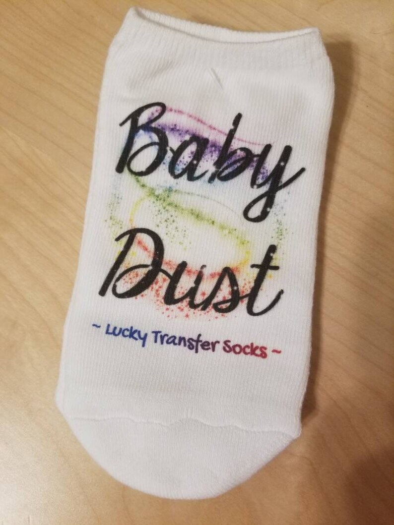 IVF Socks Lucky Transfer Socks Baby Dust With Fairy Dust - Etsy