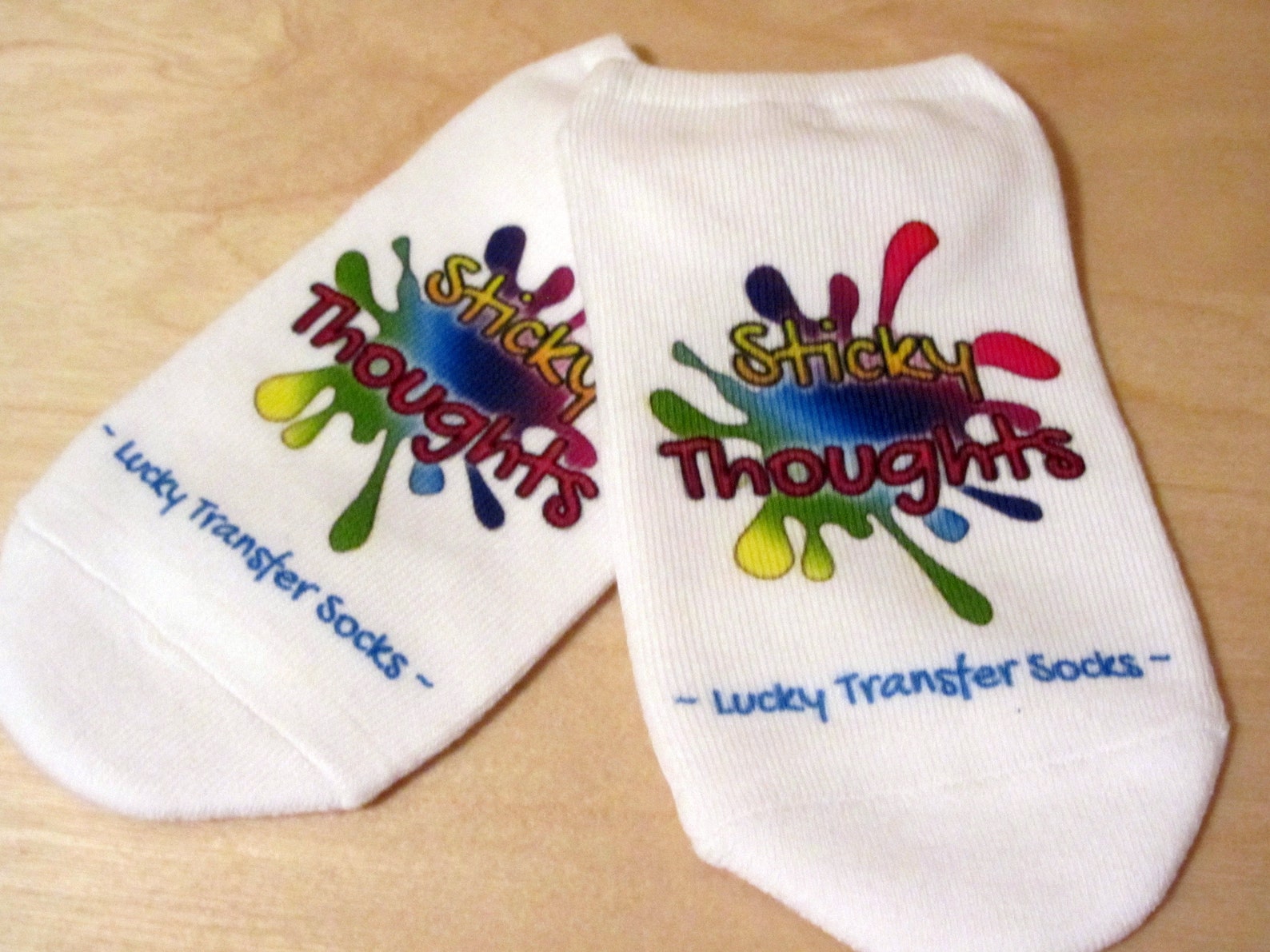 IVF Socks Lucky Transfer Socks Sticky Thoughts for IVF - Etsy