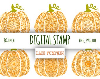Fancy pumpkin svg | Etsy