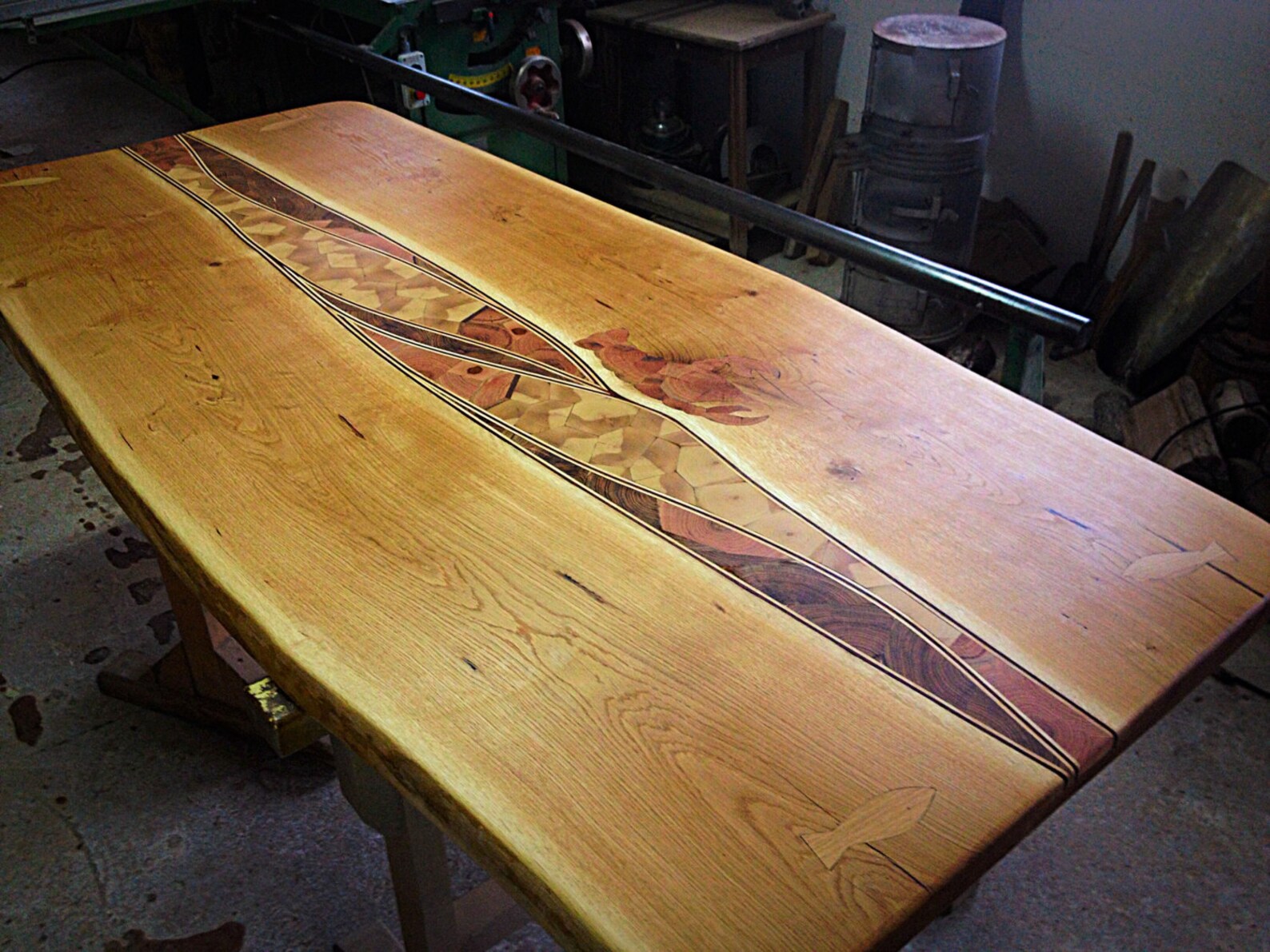 Massive Live Edge Oak Dining Table - Etsy