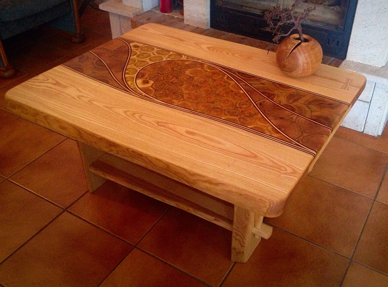 Live Edge Rustic Hand Made Wood Coffee Table - Etsy