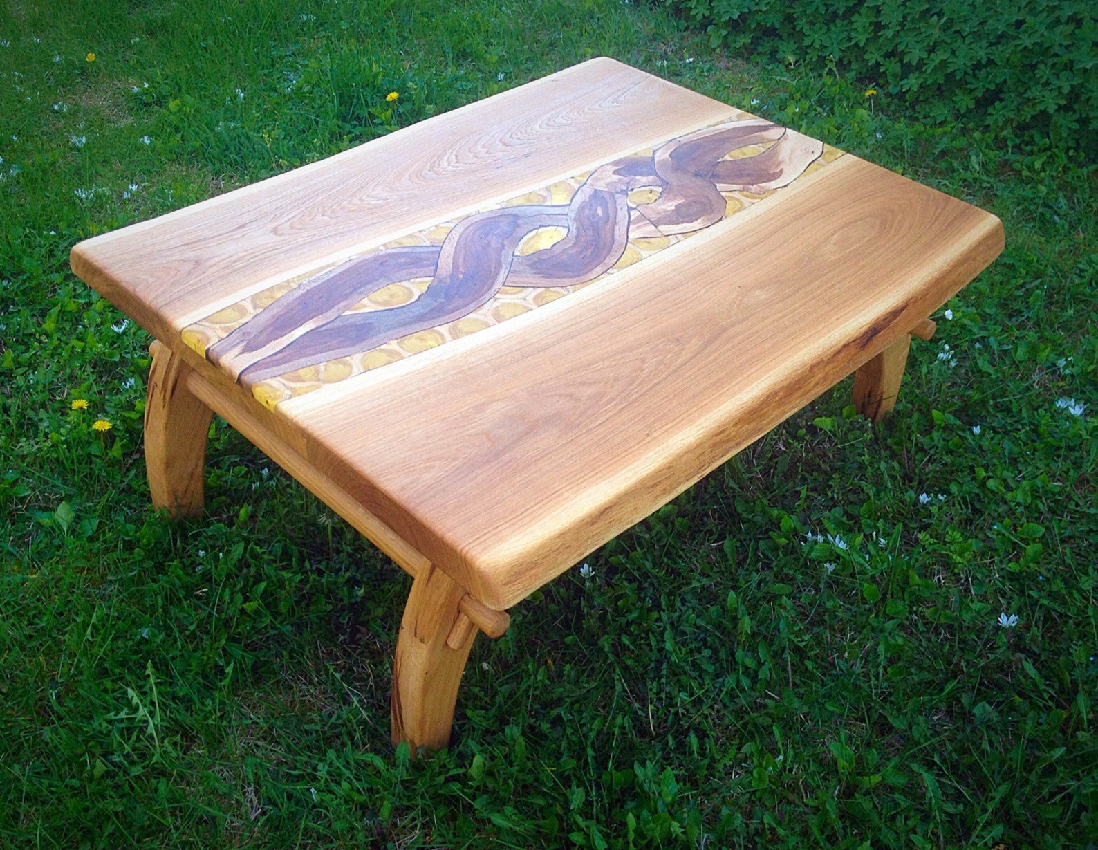 Unique Oak Coffee Table - Etsy