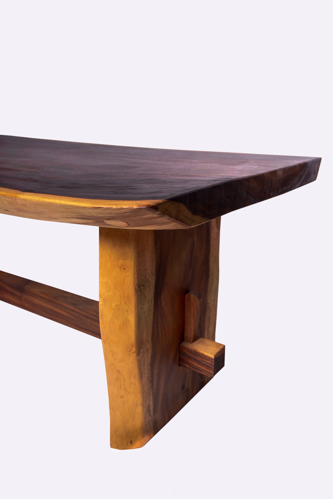 Wood Live Edge One Slab Massive Dining Conference Table - Etsy