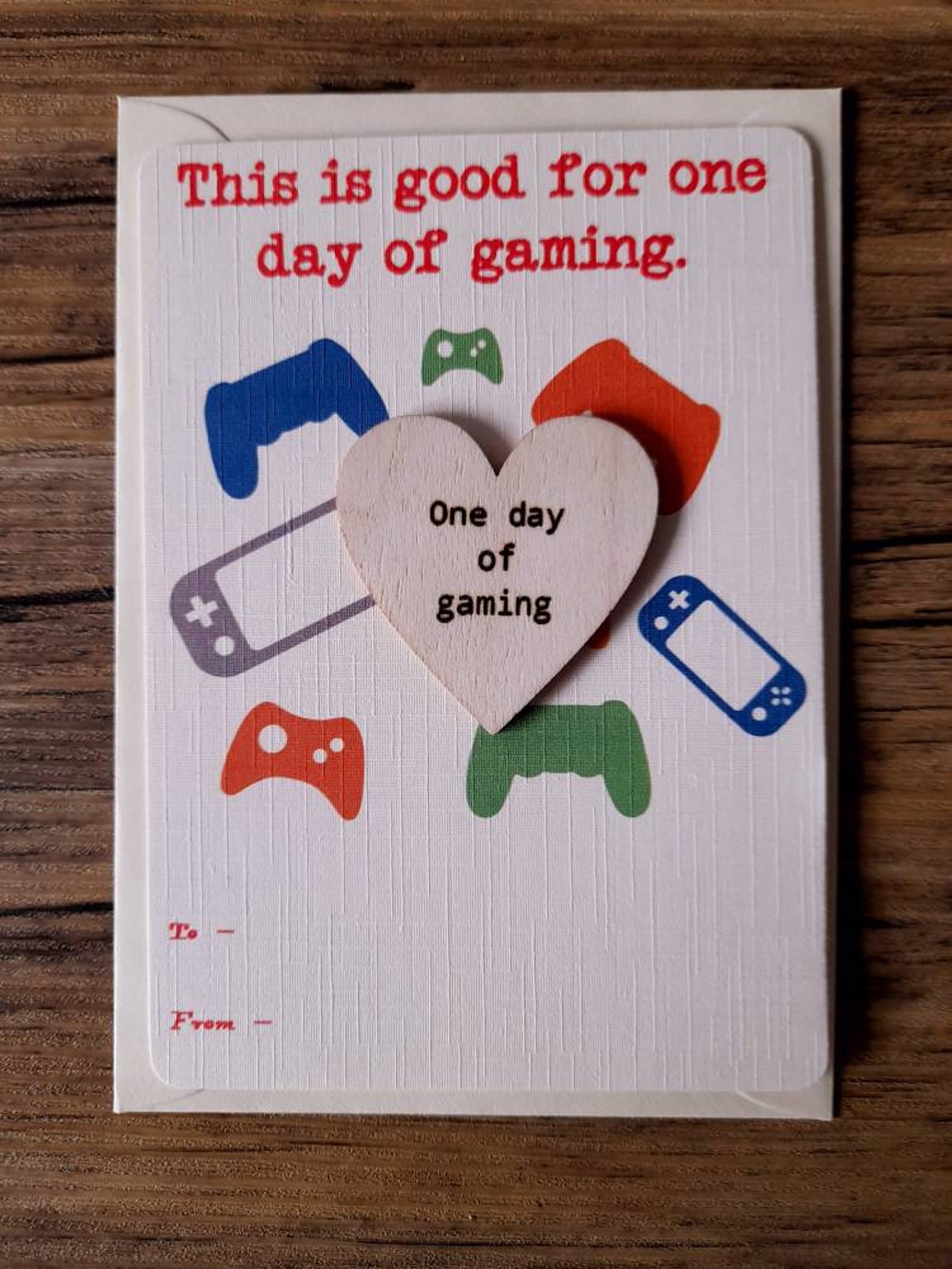 Gaming voucher gamer girl gamer boy gaming valentines gift | Etsy