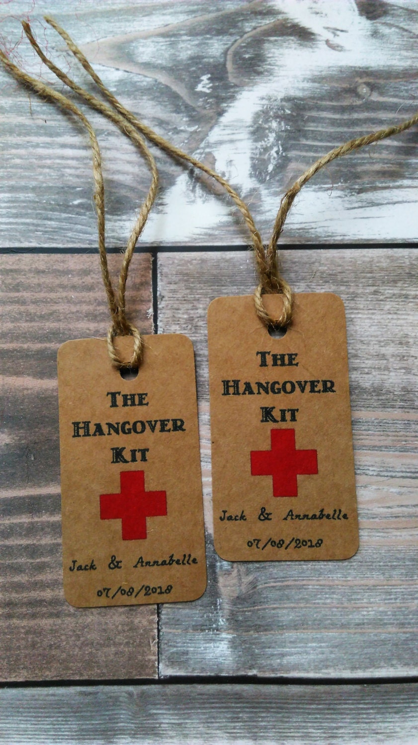 Hangover Kit Tags Vintage Hangover Kit Tags Hen Party Tags | Etsy UK