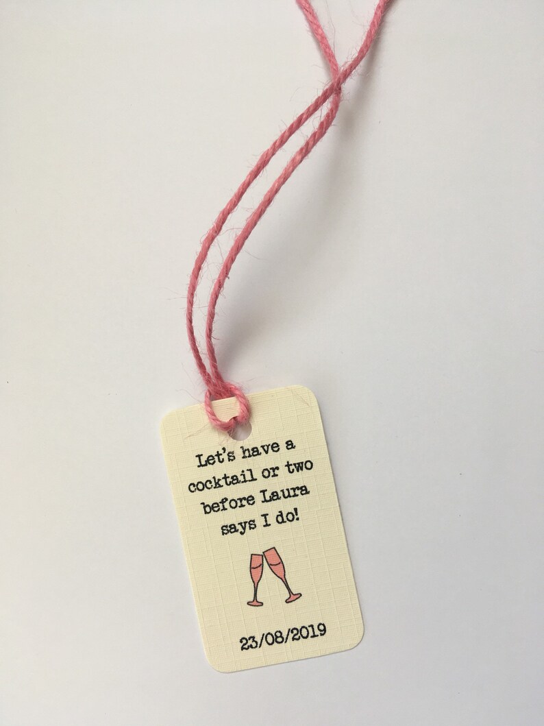 Hen Party Tags Gift Bag Tags Cocktail Drink Tags Hen - Etsy UK