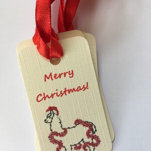 Christmas Gift Tag, Christmas Llama Tags, Llama Tags, Christmas Llama ...