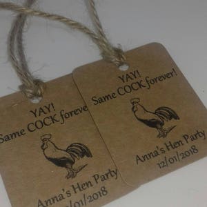 Hen Party Tags, Rude Hen Party Tags, Funny Hen Party Tags, Hen Party ...