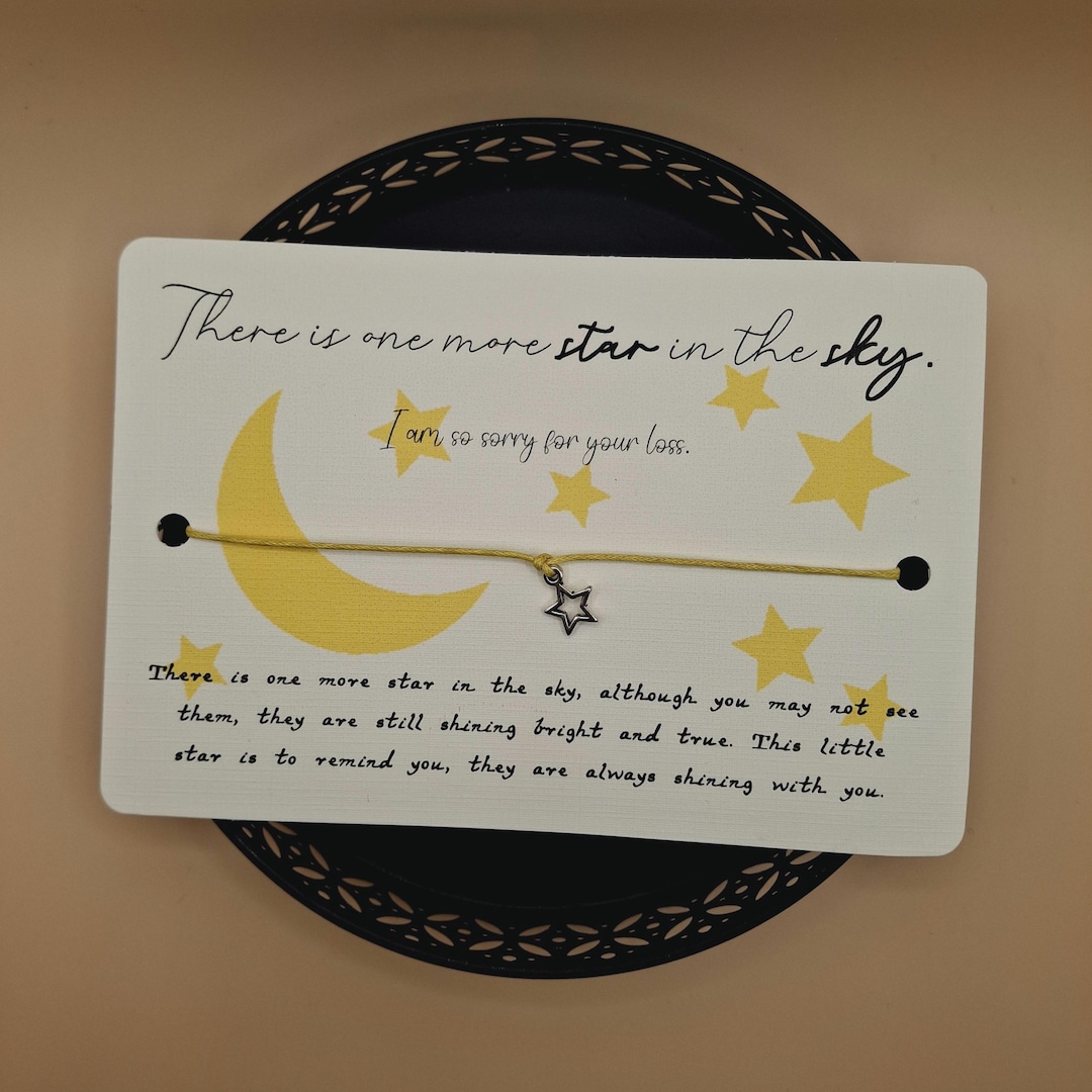 One More Star in the Sky, Loss, Grief, Memory Bracelet, Thinking of You ...
