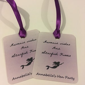 Mermaid Hen Party, Mermaid Party, Mermaid Tags, Under the Sea Party ...