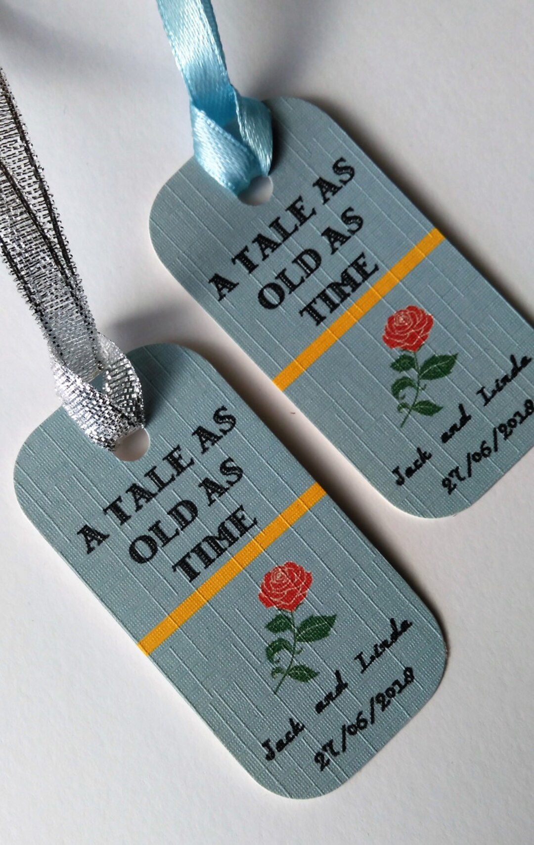 Beauty and the Beast Wedding Favor Tags, Personalized Tale as Old as ...