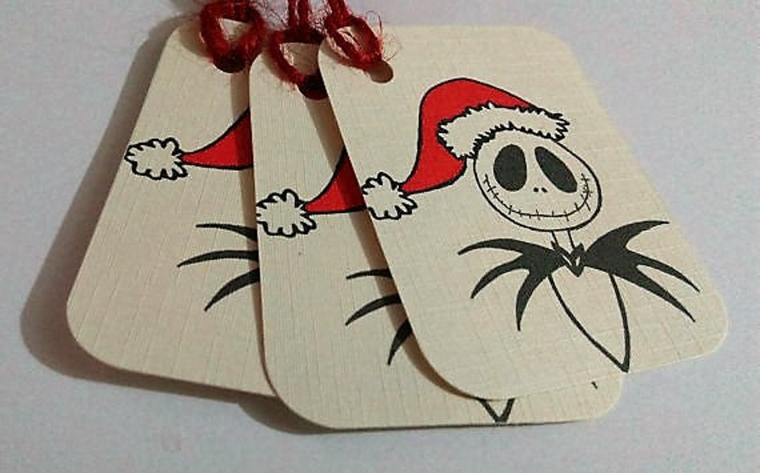 Christmas Gift Tags, Jack Skellington Christmas Tags, Disney Christmas ...