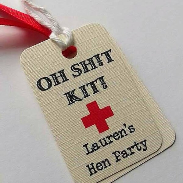 Hangover Kit Tags - Etsy