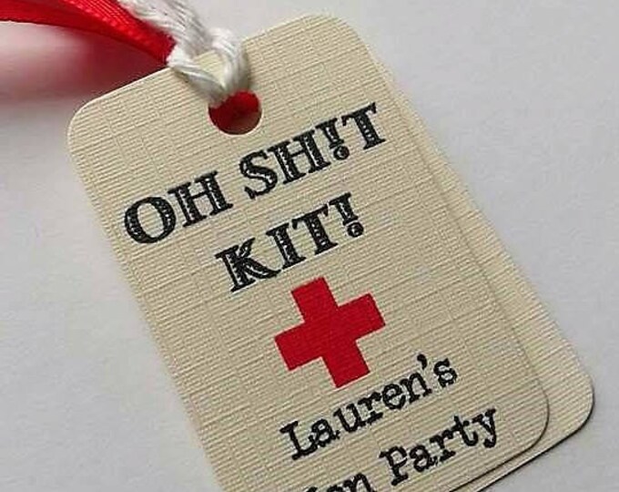 Hangover Kit, Hangover Kit Tags, Hen Party Tags, Wedding Hangover Kit ...