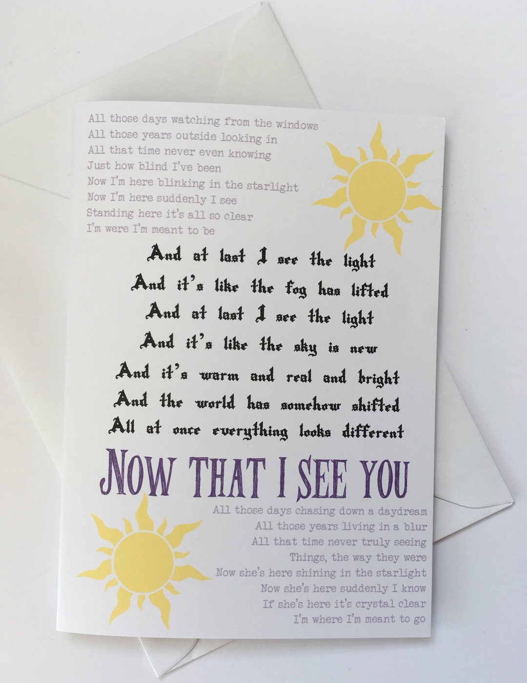 Card for Her, for Her, Disney Birthday Card, Tangled Card, Tangled ...