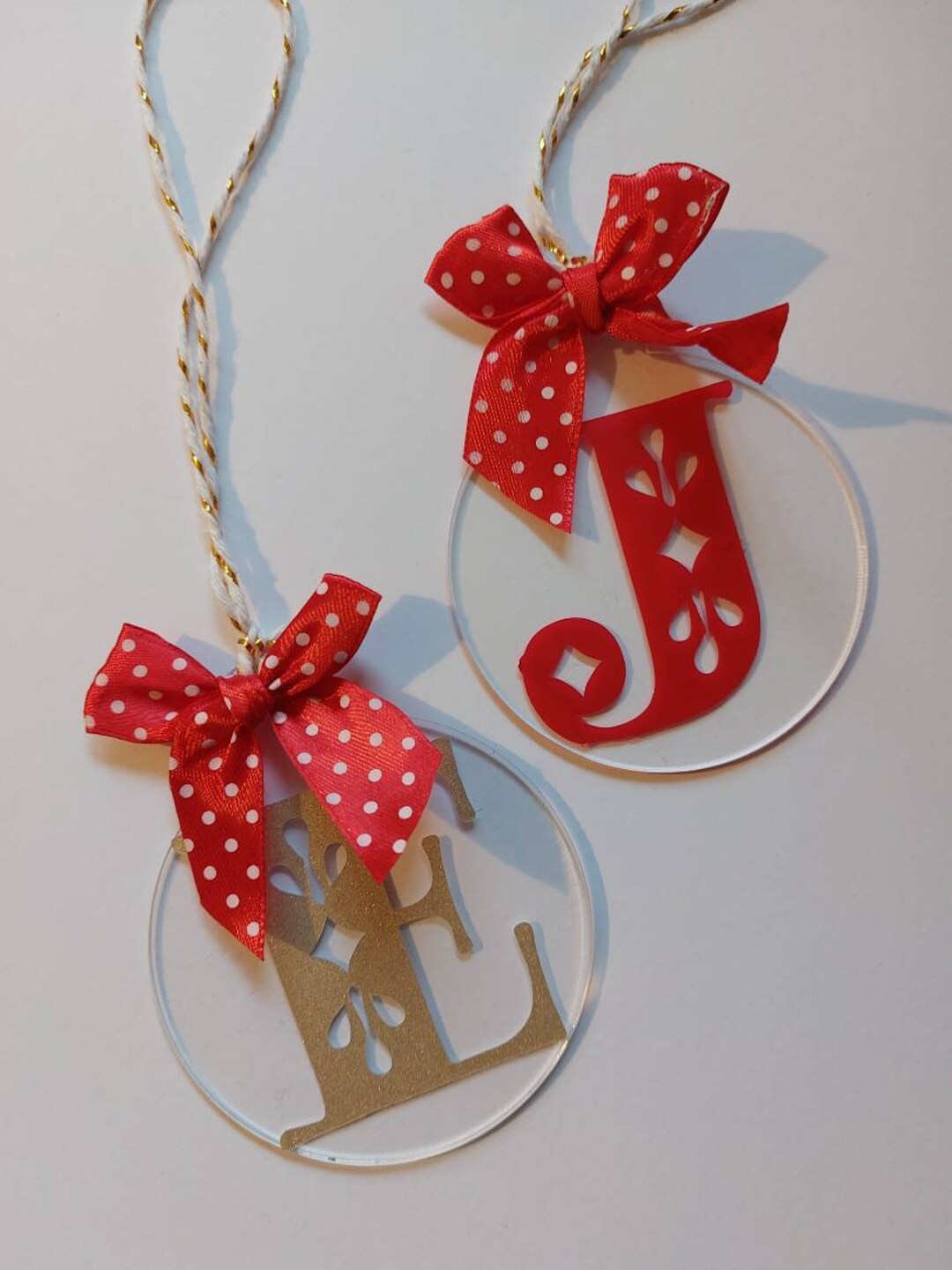 Initial Bauble, Christmas Tree Decoration, Personalised Bauble ...