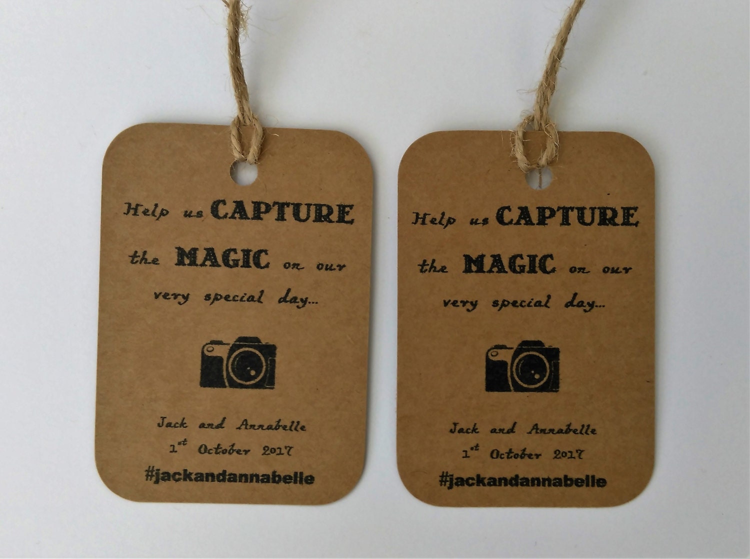 Wedding Camera Tags Wedding Photo Tags Capture the Moment - Etsy UK