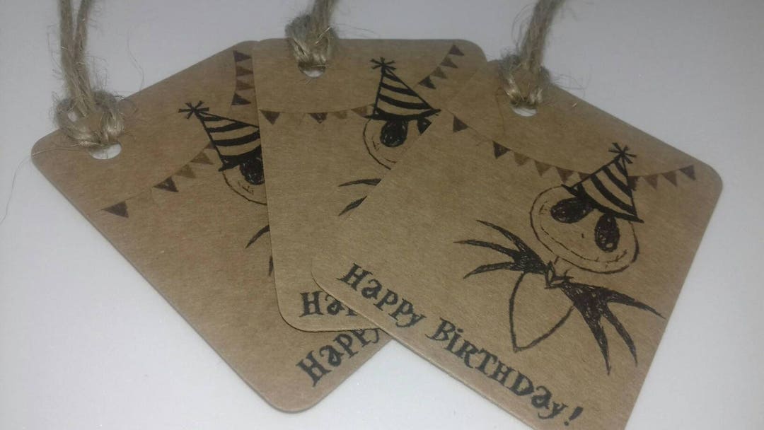 Jack Skellington, Jack Skellington Tags, Disney Birthday Tags ...