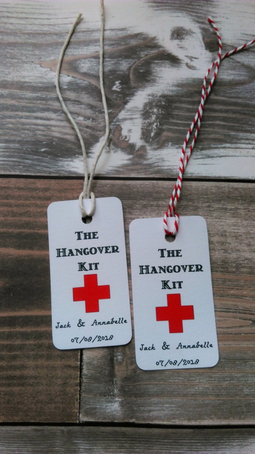 Hangover Kit Tags Vintage Hangover Kit Tags Hen Party Tags - Etsy
