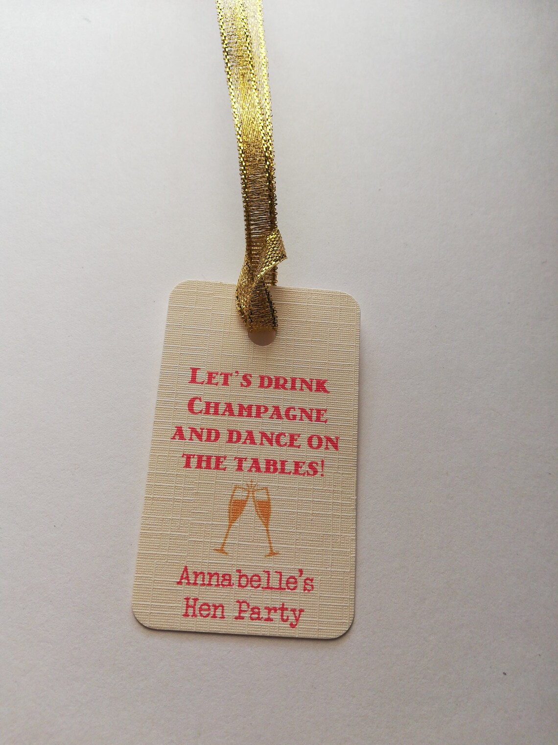 Champagne Hen Party Tags Hen Party Tags Bridal Shower Tags - Etsy UK