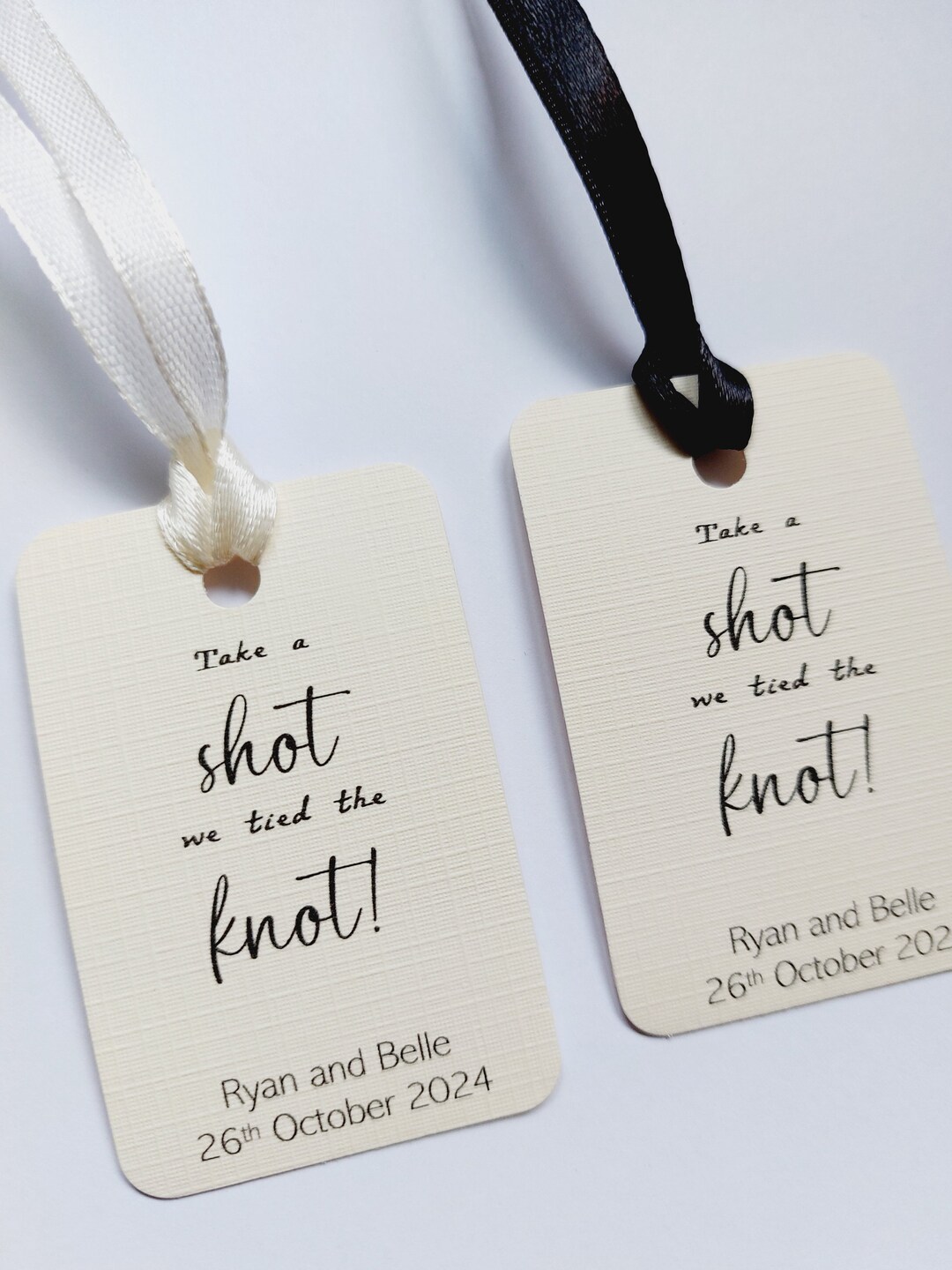 Take a Shot, Wedding Tags, Wedding Bar Tokens, Miminalist Wedding Tags ...