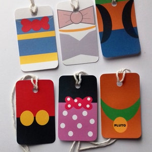 Mickey Mouse Clubhouse Party Tags, Mickey Party Bag Tags, Disney Party ...