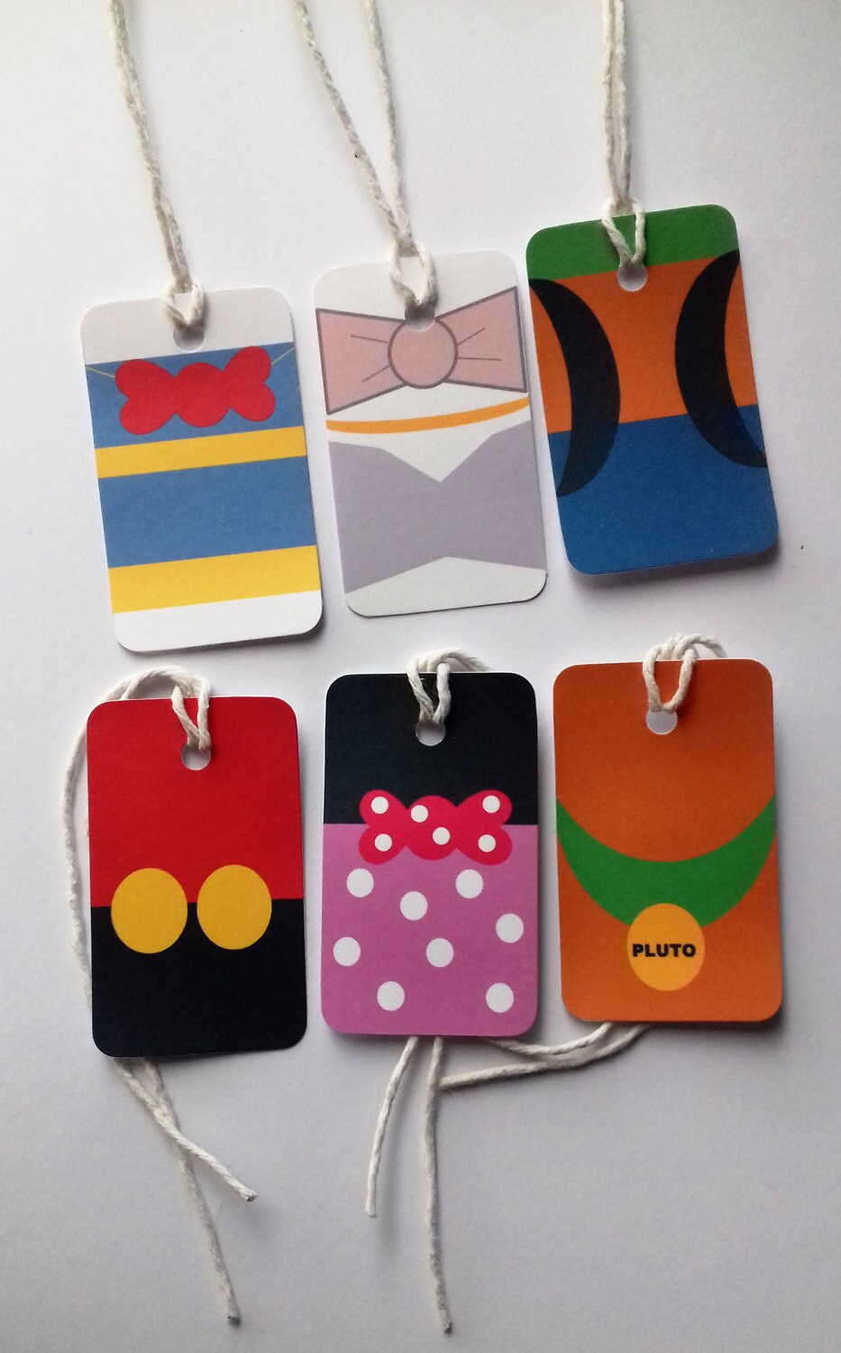 Mickey Mouse Clubhouse party tags Mickey party bag tags | Etsy