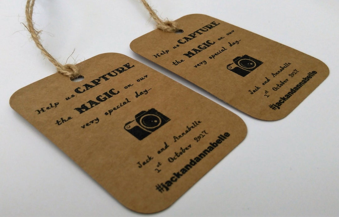 Wedding Camera Tags, Wedding Photo Tags, Capture the Moment, Wedding ...