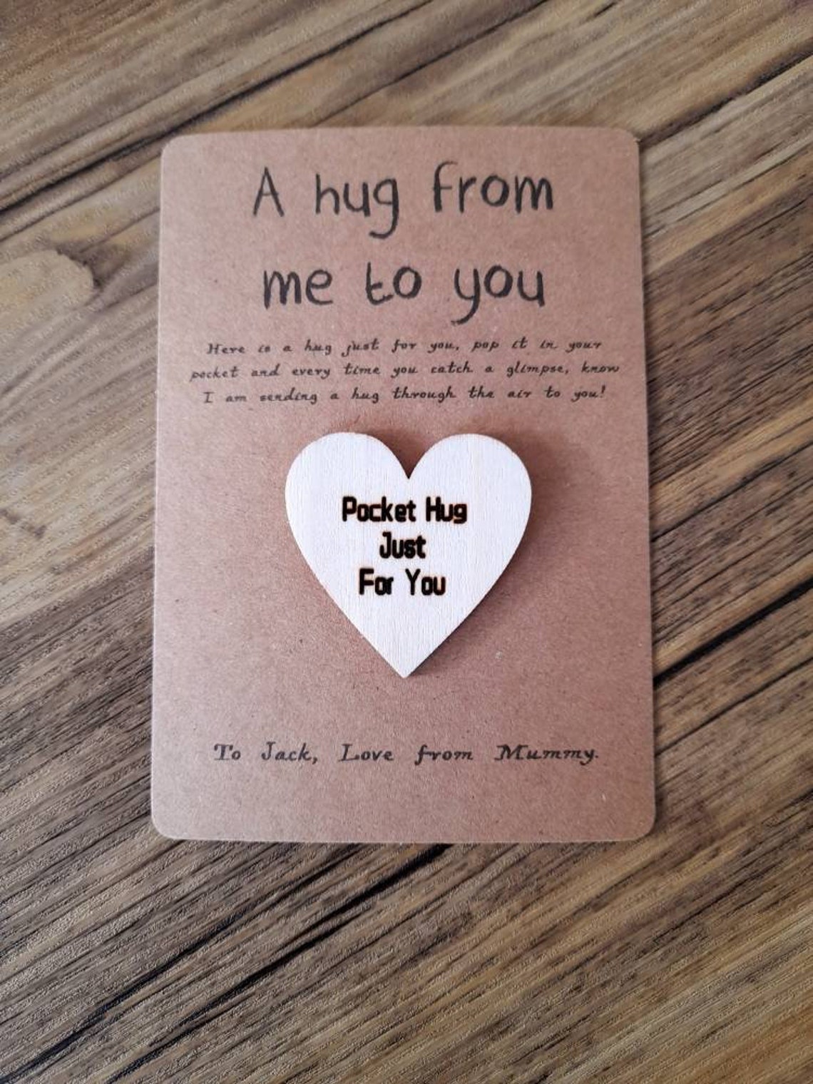 Pocket Hug Pocket Hug Token Friendship Gift Hug Token Best - Etsy UK