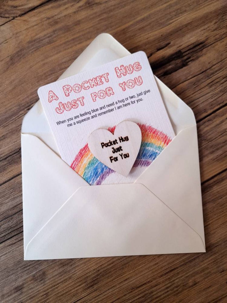Pocket Hug Pocket Hug Token Friendship Gift Hug Token Best - Etsy UK