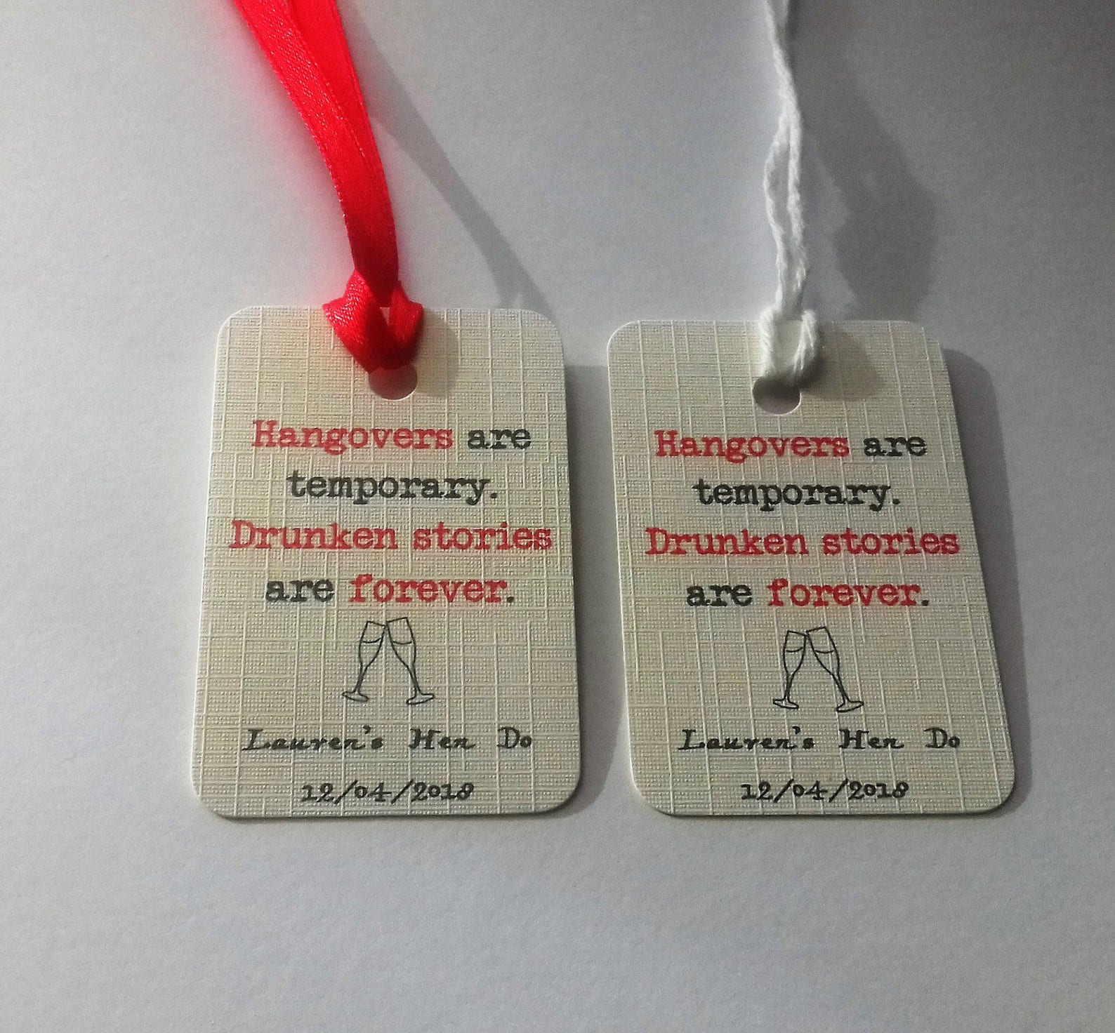 Hangover Kit Hangover Tags Hangover Kit Tags Hen Party - Etsy UK