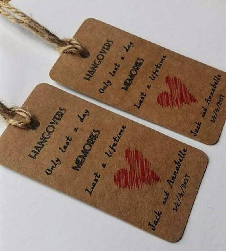 Hangover Kit Tag Hen Party Tags Bridal Shower Tags Hen - Etsy UK