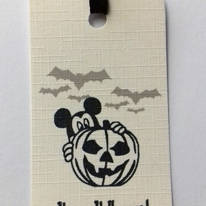Disney Halloween Gift Tags, Mickey Mouse Trick or Treat Tags - Etsy UK