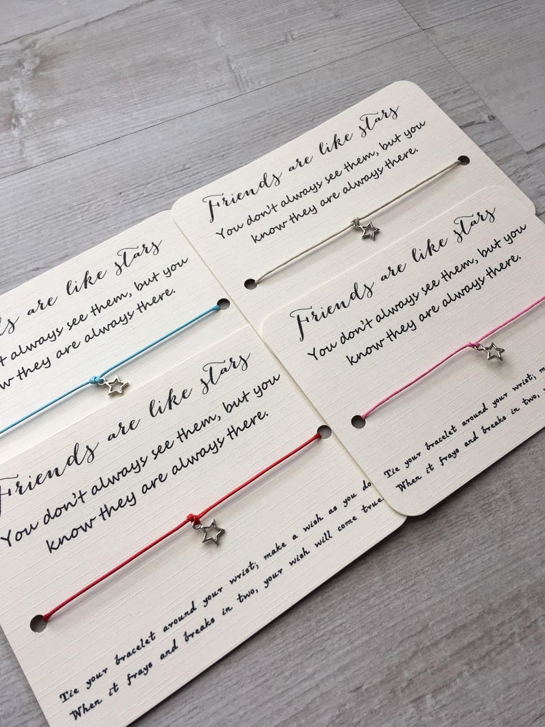 Friendship bracelet Friendship gift Wish bracelet Best | Etsy