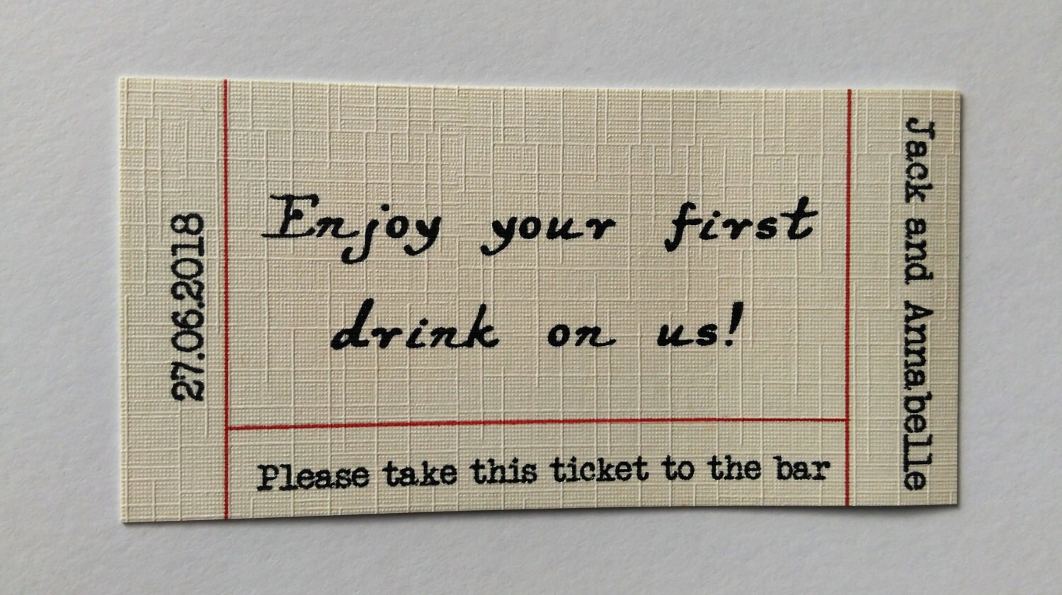 Wedding Drink Token Drink Token Wedding Bar Token Wedding - Etsy UK