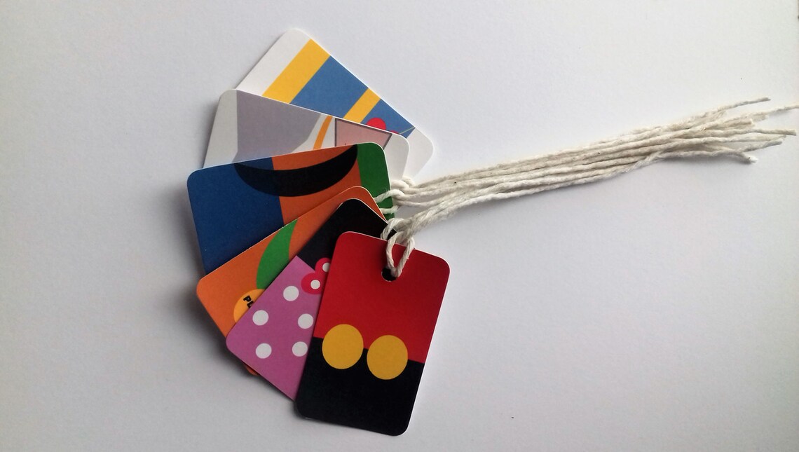 Mickey Mouse Clubhouse party tags Mickey party bag tags | Etsy