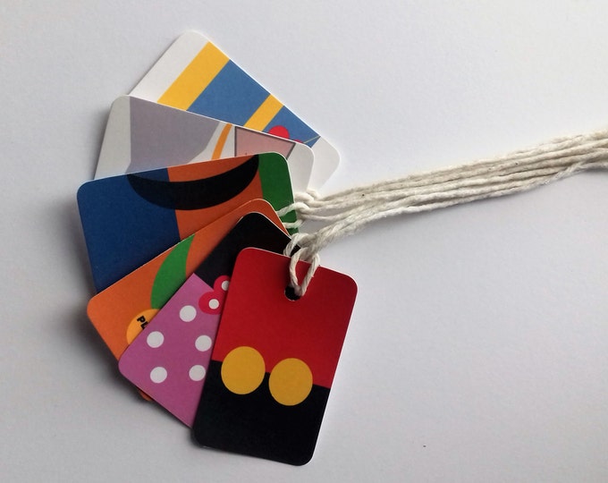 Mickey Mouse Clubhouse Party Tags Mickey Party Bag Tags - Etsy