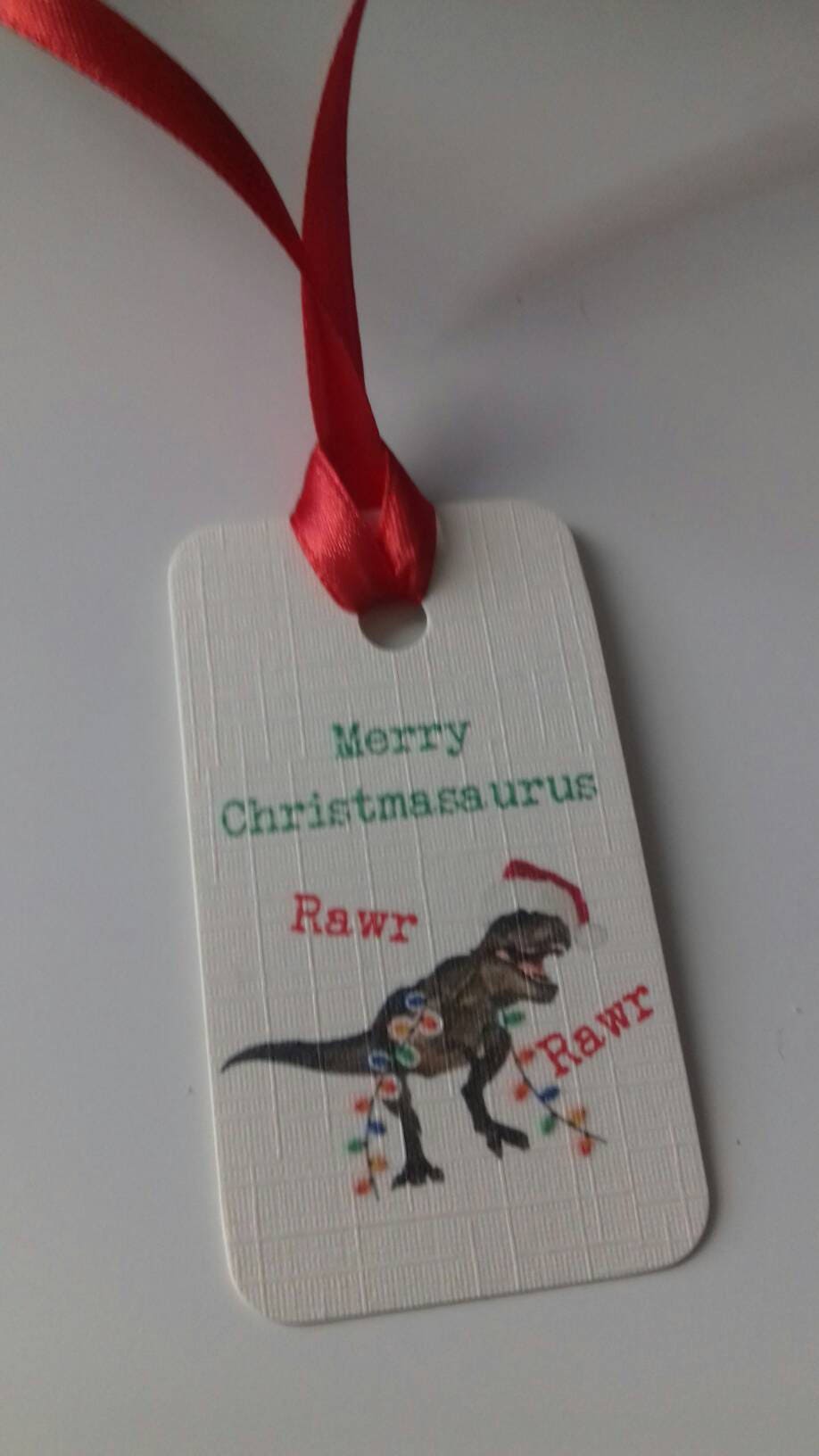 Christmas Dinosaur Tags Dinosaur Tags Christmas Tags - Etsy UK